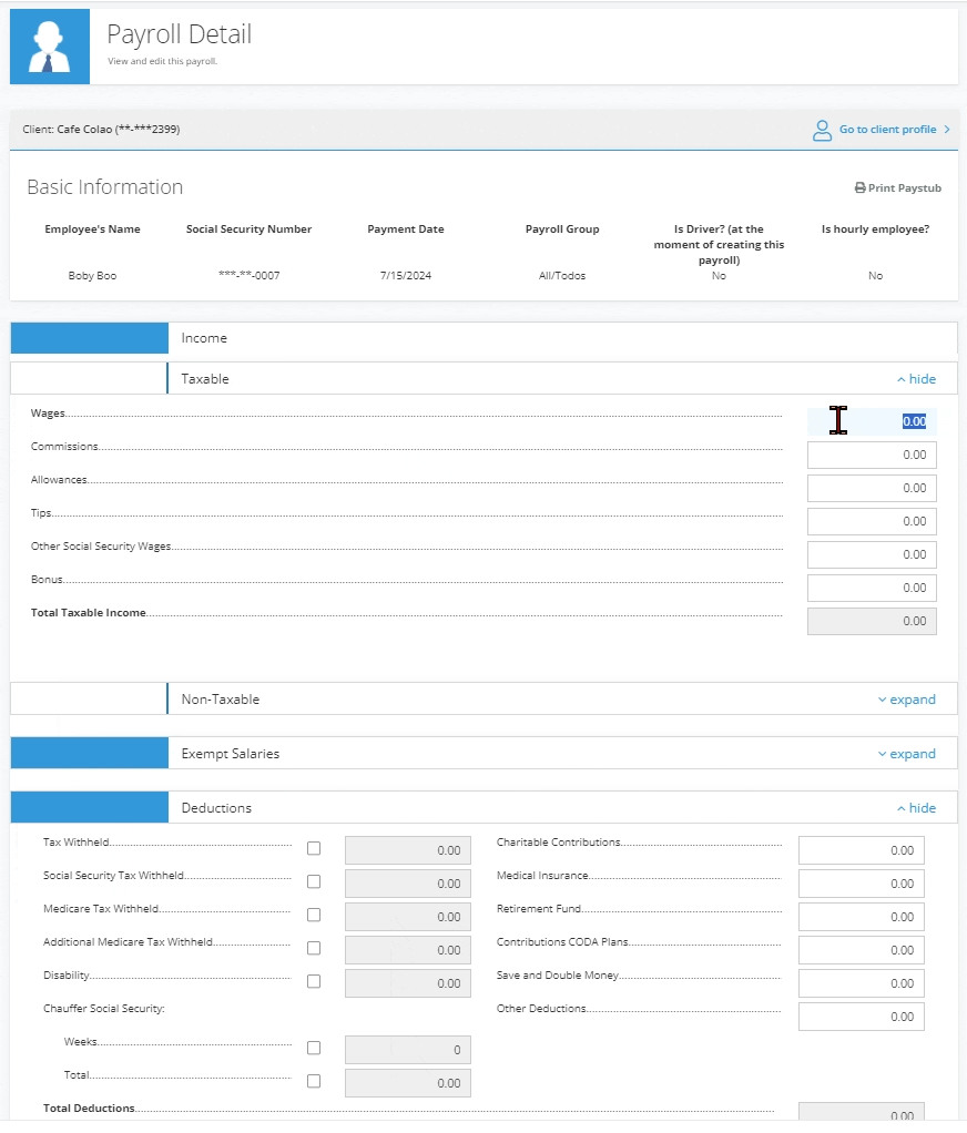 Creating Payroll Manually – Expert Tax