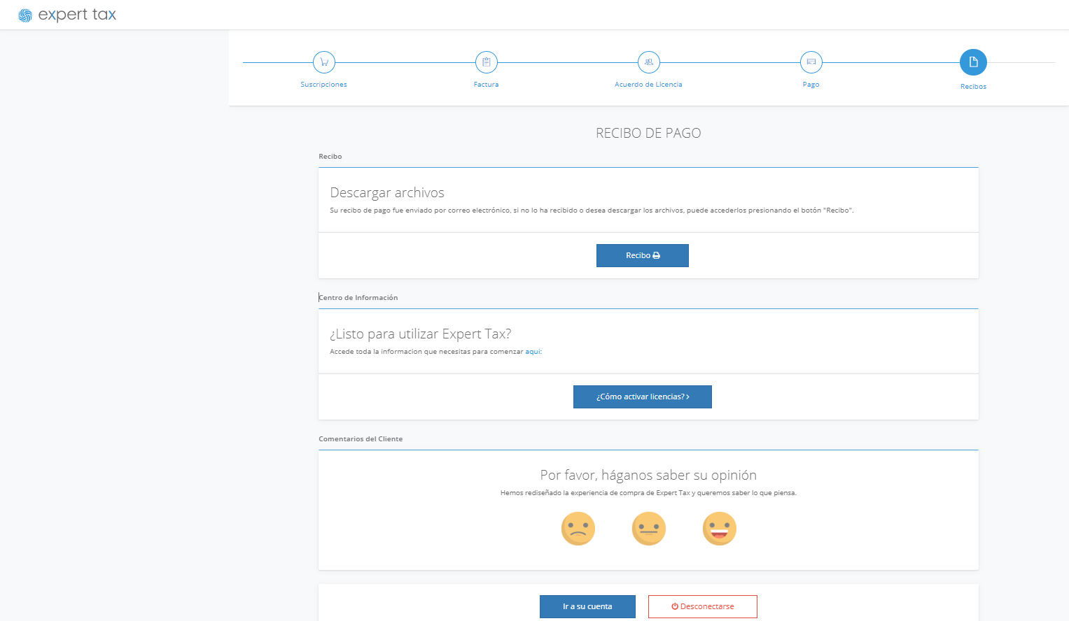 Comprar/Activar - Facturación y Cobro – Expert Tax