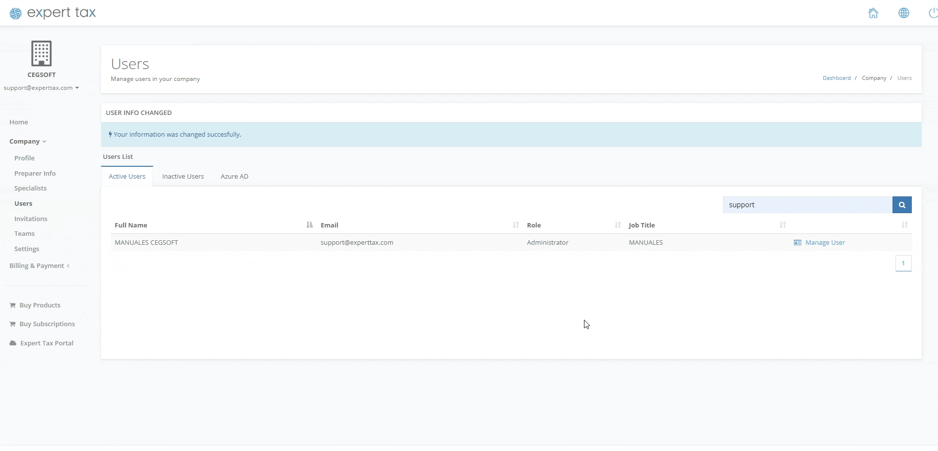 License Activation – Expert Tax