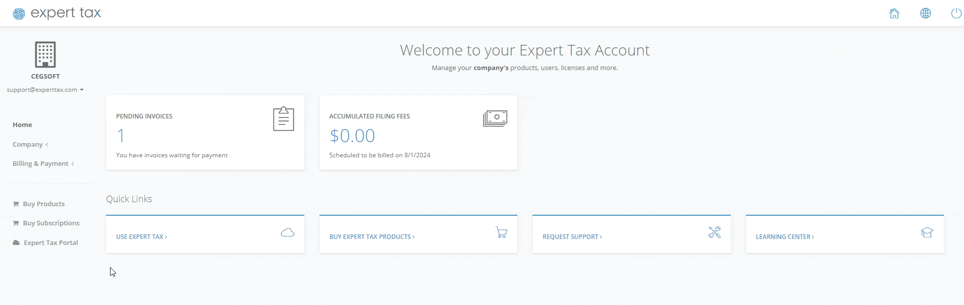 Invite Users – Expert Tax