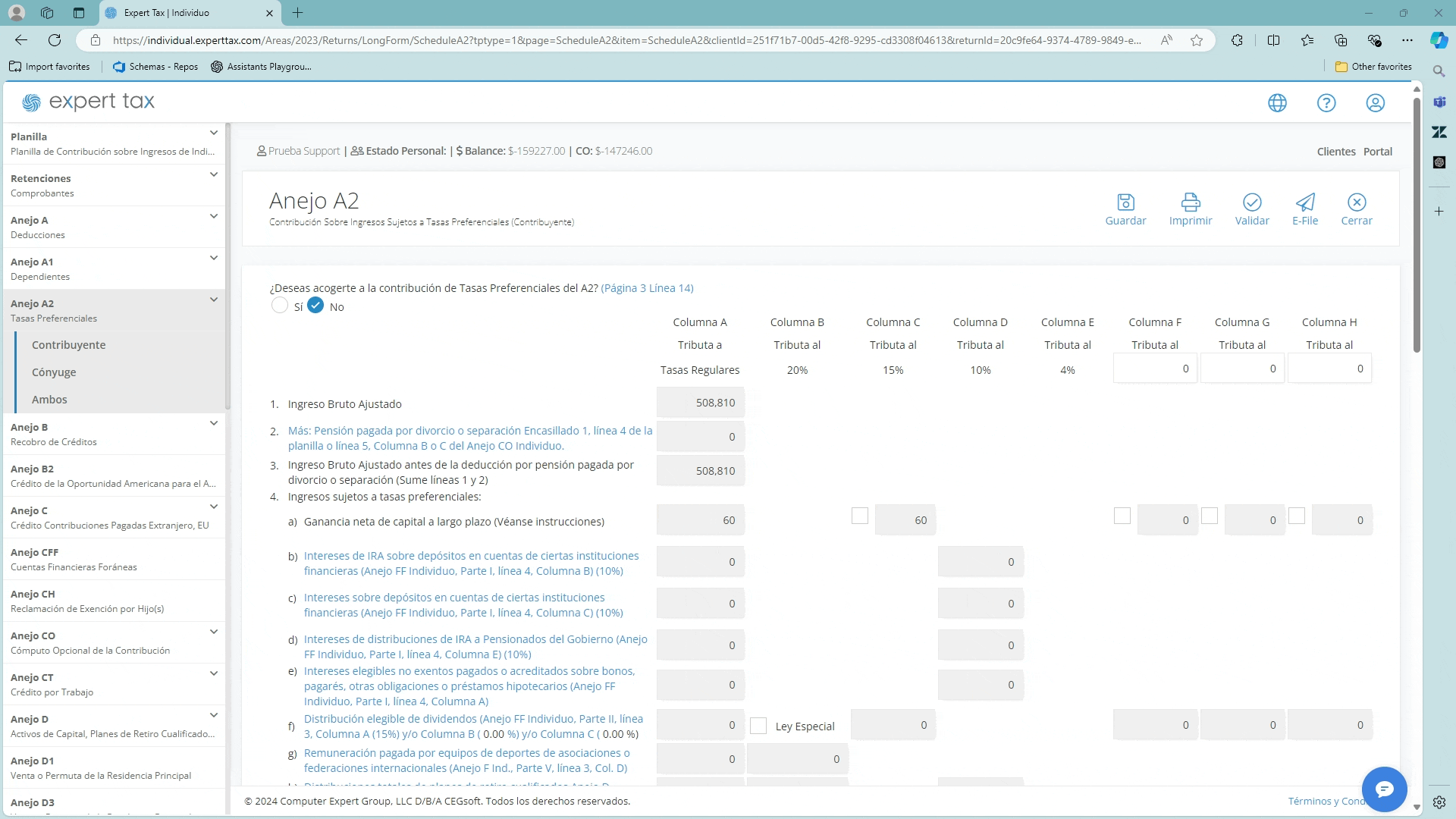 Nuevas Funcionalidades – Expert Tax