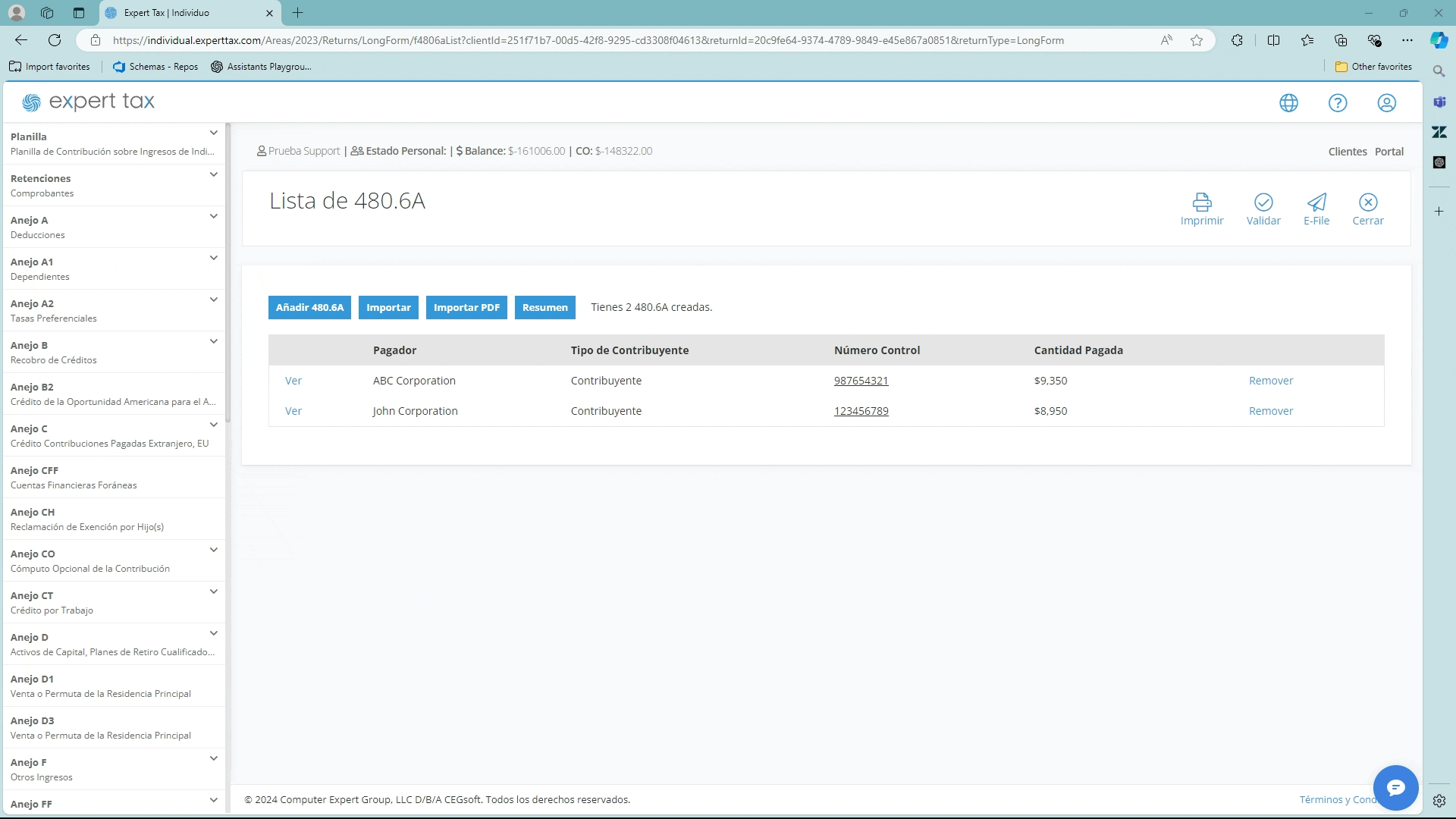 Nuevas Funcionalidades – Expert Tax