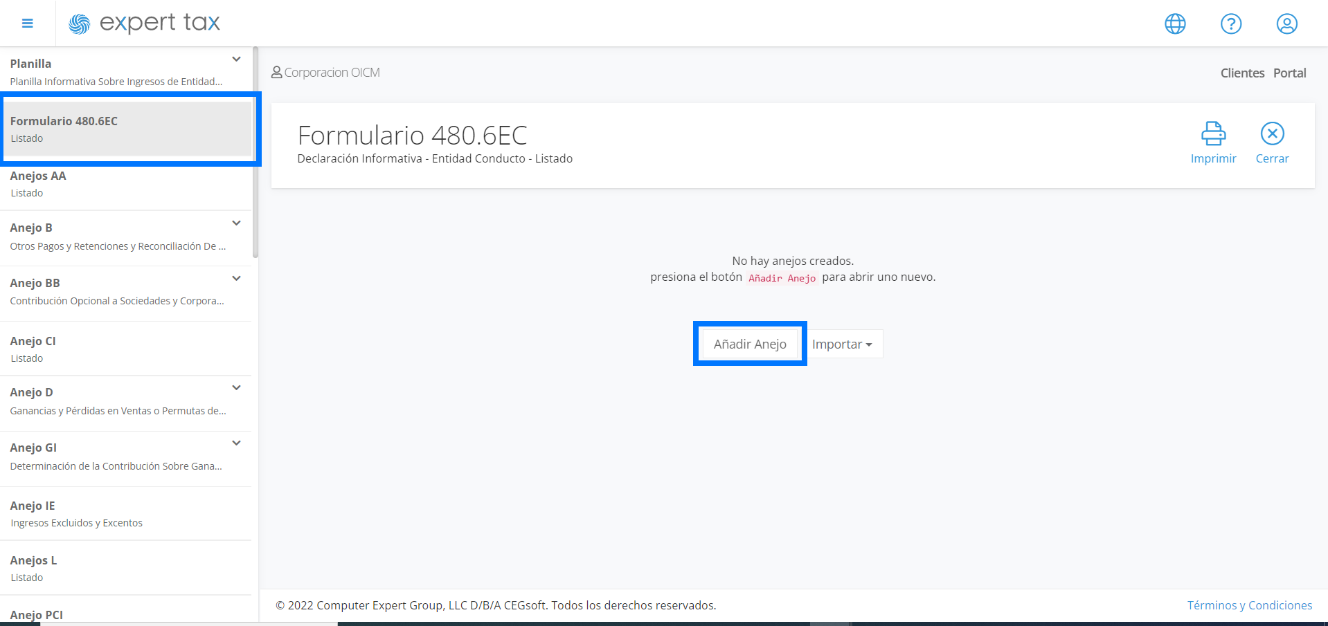 Ingresar formularios 480.6EC en la planilla 480.2EC – Expert Tax