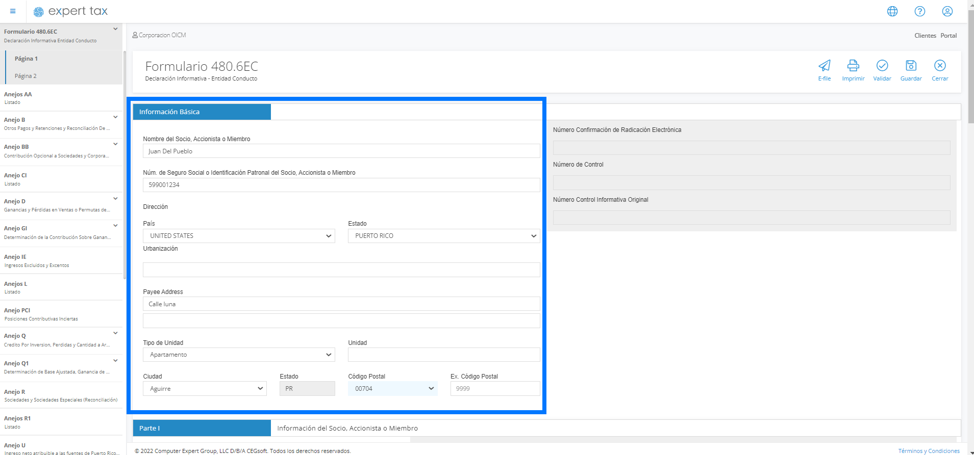 Ingresar formularios 480.6EC en la planilla 480.2EC – Expert Tax