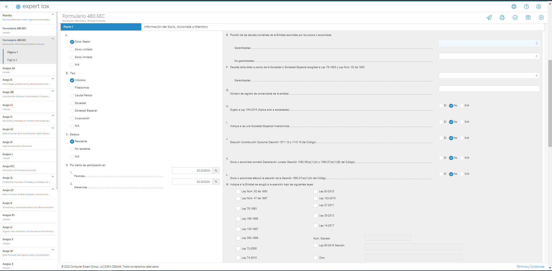 Ingresar formularios 480.6EC en la planilla 480.2EC – Expert Tax