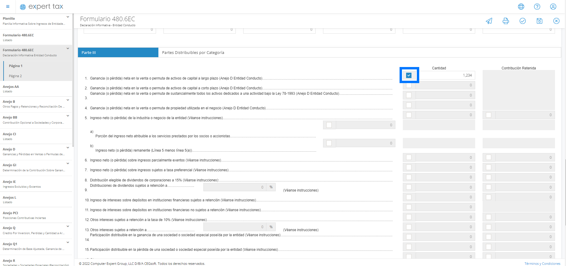 Ingresar formularios 480.6EC en la planilla 480.2EC – Expert Tax